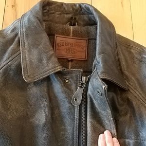 New River Sports | Jackets & Coats | Heavy Leather Warm Jacket New ...